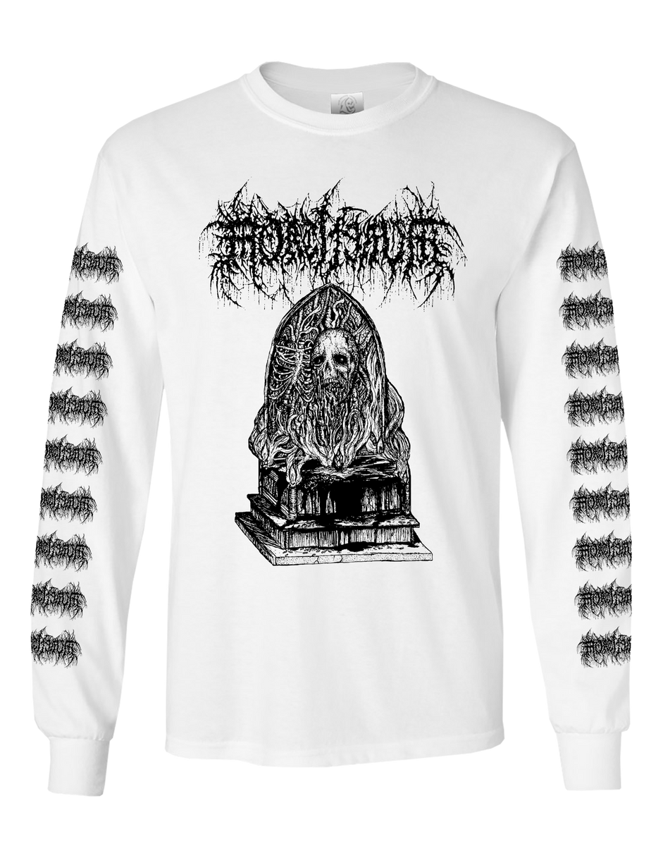 MORTIFERUM - 'ALTAR OF DECAY' WHITE L/S – Inferno Screen Printing